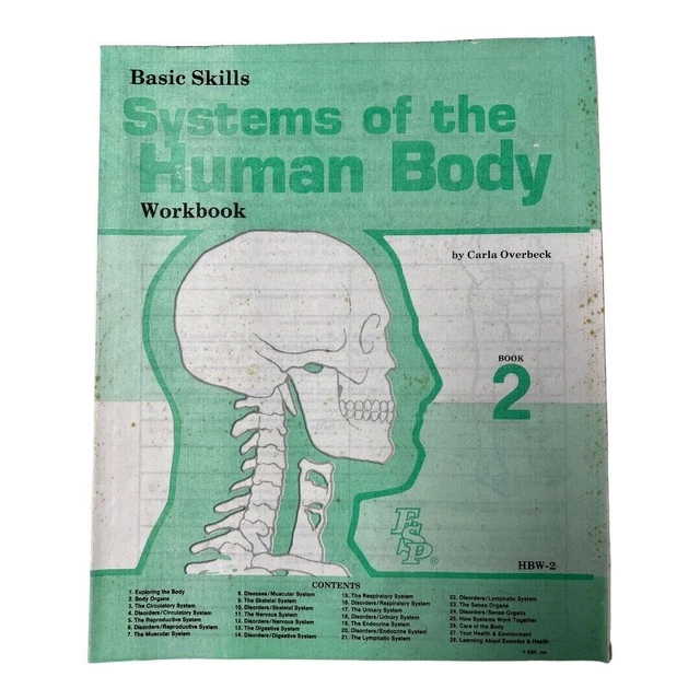 BASIC SKILLS SYSTEMS of the Human Body Workbook Book 2 by Carla ...