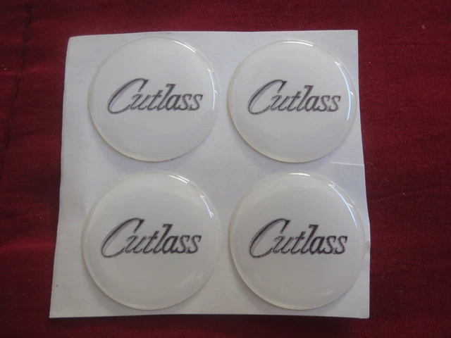 OLDSMOBILE CUTLASS 1960'S 1970's Era Emblème Logo Roue Jante Stickers ...