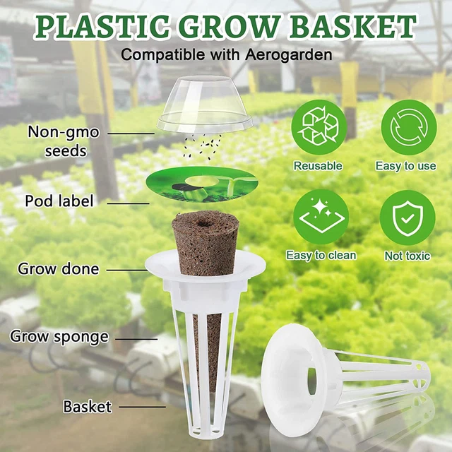 HYDROPONIC PLANTING SYSTEM Biodegradable Grow Sponges Growing Kit ...