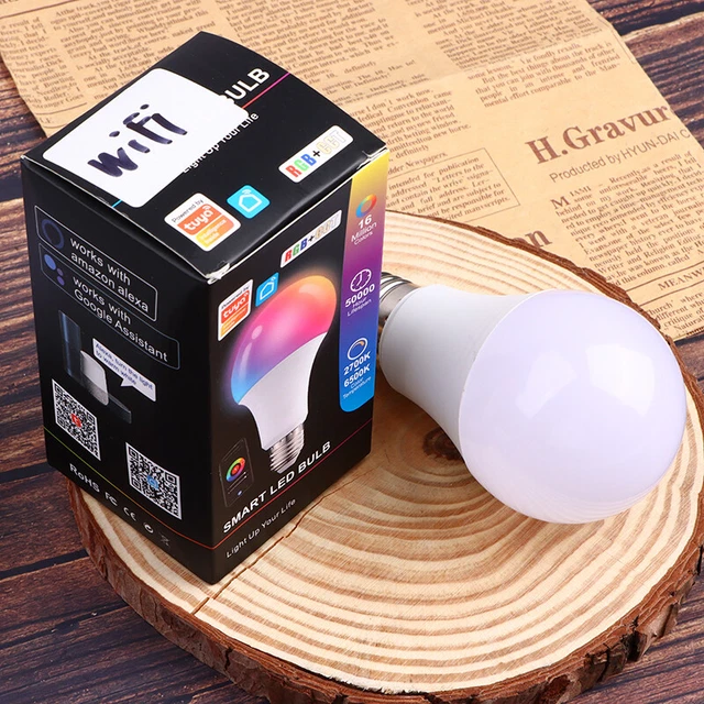 SMART LIGHT BULB RGB E26 Wifi Bluetooth Led Bulb Compatible Homekit ...