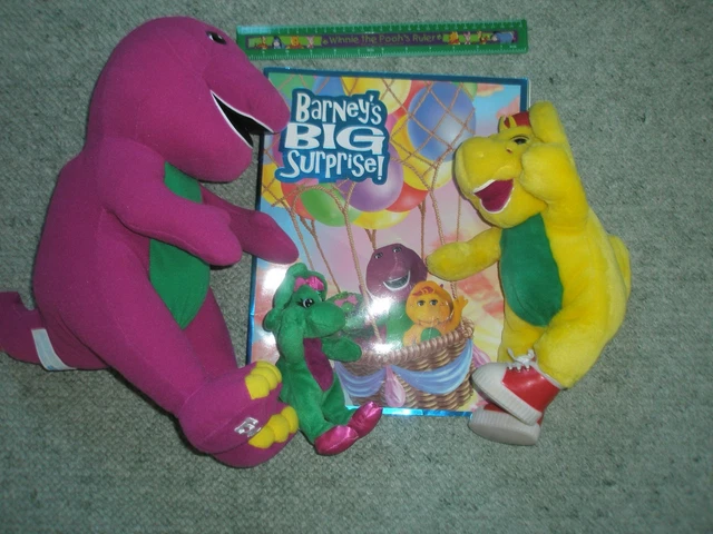 TALKING BARNEY WITH BJ, Baby Bop and Barney's Big Surprise Programme £6 ...