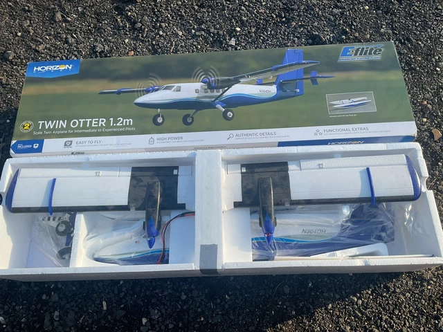 EFLITE RC PLANE TWIN OTTER RC AIRPLANE 1.2M WINGSPAN W/FLAPS TWIN ...