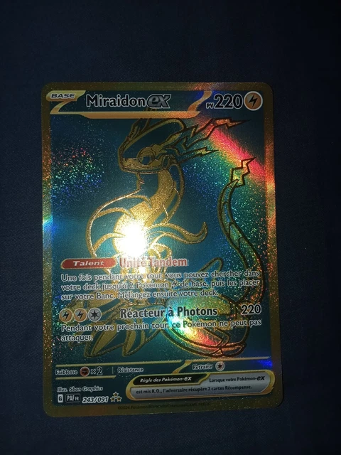 MIRAIDON EX 243/091. Sortie De Booster Sous Sleeve Et Toploader Envoie ...
