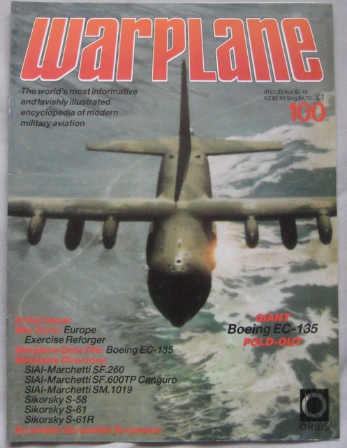 WARPLANE ORBIS MAGAZINE Issue 100 Boeing EC-135 poster £6.99 - PicClick UK