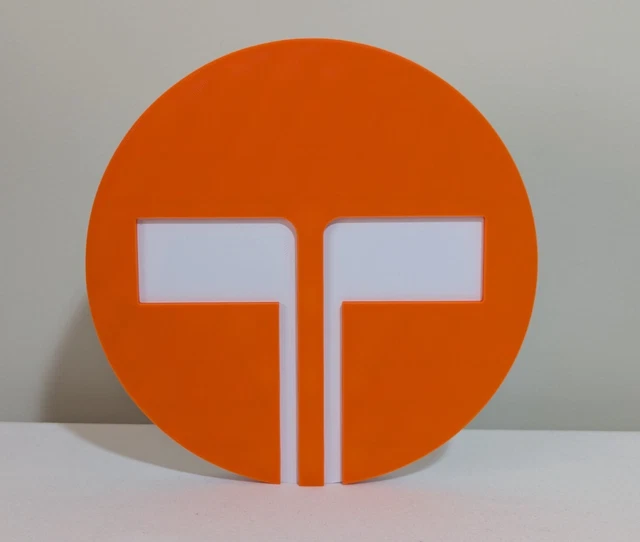 TELECOM ORANGE LOGO Plaque Telstra Australia Network Phone Lines 3d ...