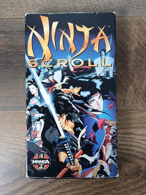 NINJA SCROLL (VHS, 1995, Original Japanese Dubbed English) Manga Video ...