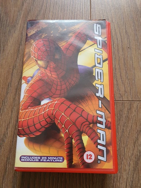 SPIDER-MAN UK VHS VIDEO 2002 Sam Raimi Stan Lee Tobey Maguire Kirsten ...