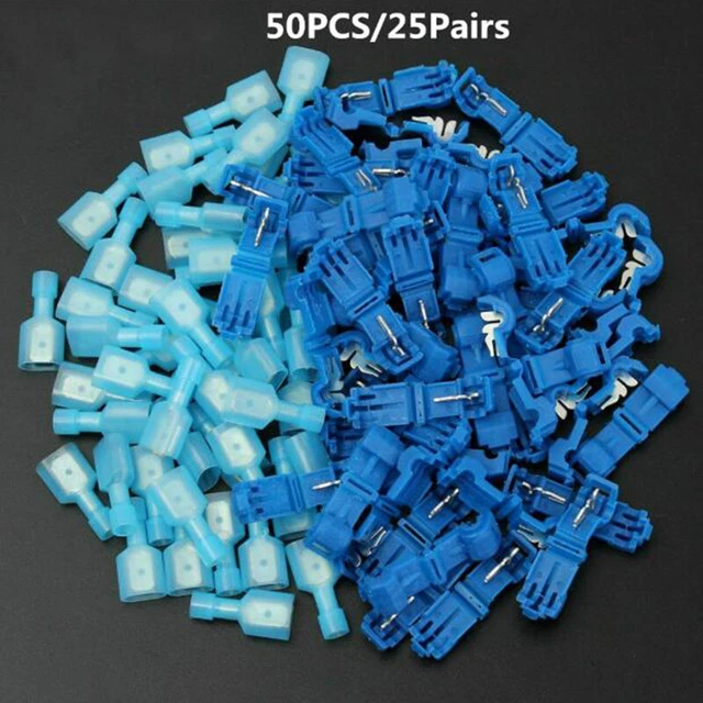 50X QUICK SPLICE Lock Wire Terminals Connectors Electrical Crimp Cable ...