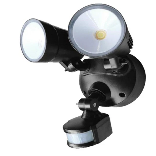 ROBUS CHASE LED Double Spot Wall Light with PIR Sensor 20W CCT ...