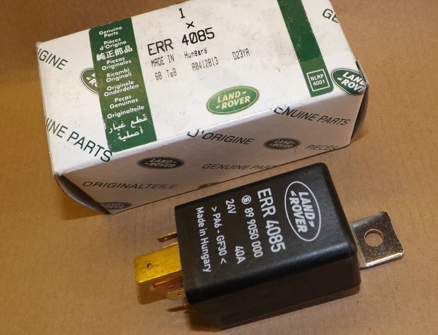 LAND ROVER DEFENDER Wolf 7XD.24volt heater relay.NOS.ERR4085.Genuine £ ...