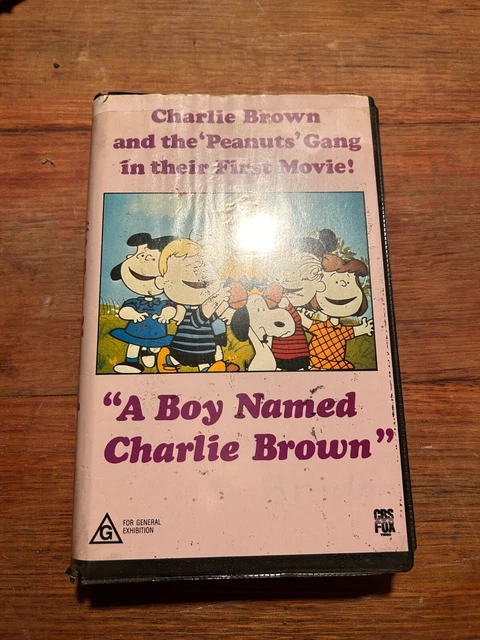 CHARLIE BROWN AND the Peanuts gang - a boy named Charlie Brown VHS 1987 ...