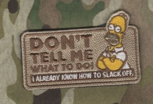 JSOC AFGHAN 'THEATRE' Homer Simpson Sp Ops Velkrö Patch : I Know ...