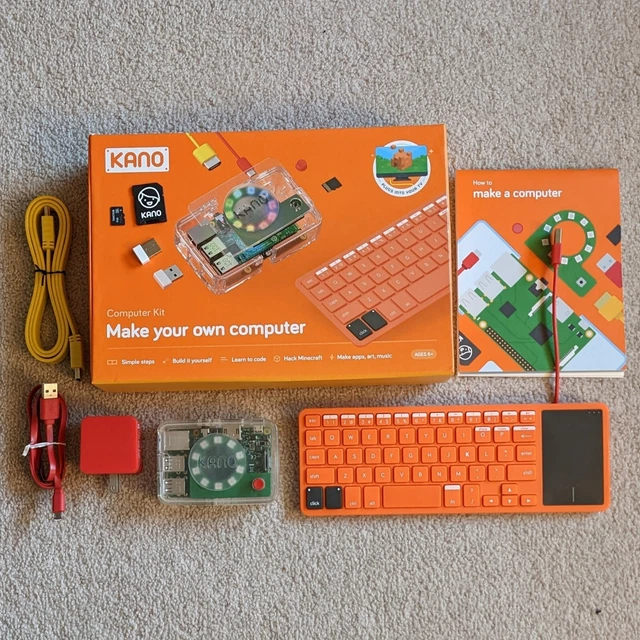 KANO MAKE YOUR Own Computer Kit 1000K-02 Element 14 Raspberry Pi 3 B ...