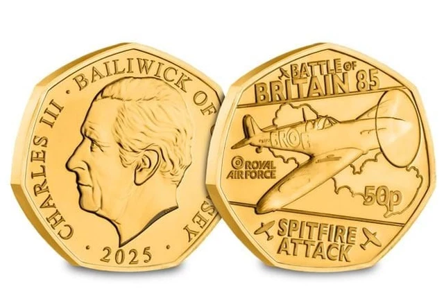 2025 THE OFFICIAL RAF Battle Of Britain 50p Legal Tender Coin - WW2 ...