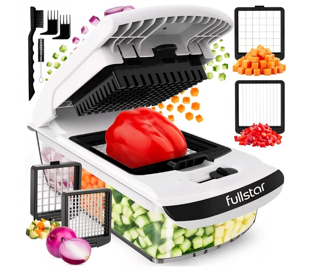 `ULLSTAR VEGETABLE CHOPPER & Cutter - Slicer Dice spiralizer with( 2-in ...