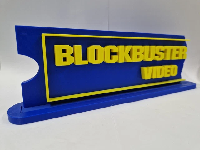 BLOCKBUSTER VIDEO - Standing 3D Shop Display Collection Sign Collectors ...