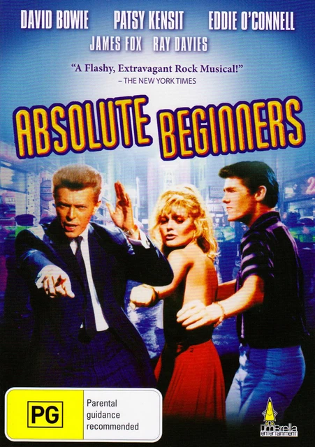 ABSOLUTE BEGINNERS (1986) DVD-Patsy Kensit-David Bowie-Ray Davies-Eddie ...