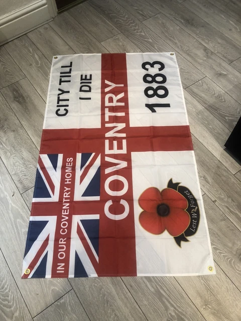 COVENTRY CITY SKY Blues CCFC Flag 5ft by 3ft - Coventry City Football ...