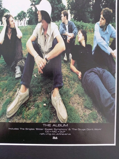 THE VERVE URBAN Hymns Promo Original Album Advert Mounted 14x11" £18.00 ...