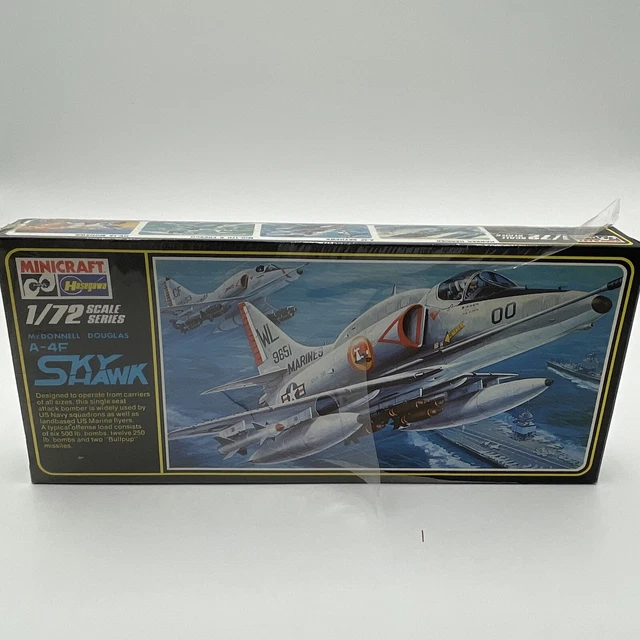 HASEGAWA MINICRAFT A-4F SKYHAWK US Navy Jet Airplane Model Kit 1:72 ...