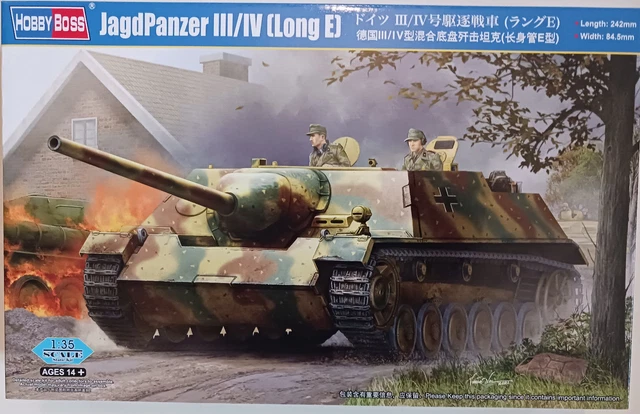 HOBBY BOSS 80152 : Dt. Jagdpanzer III / IV ("long E") Kit 1:35 / Neu ...
