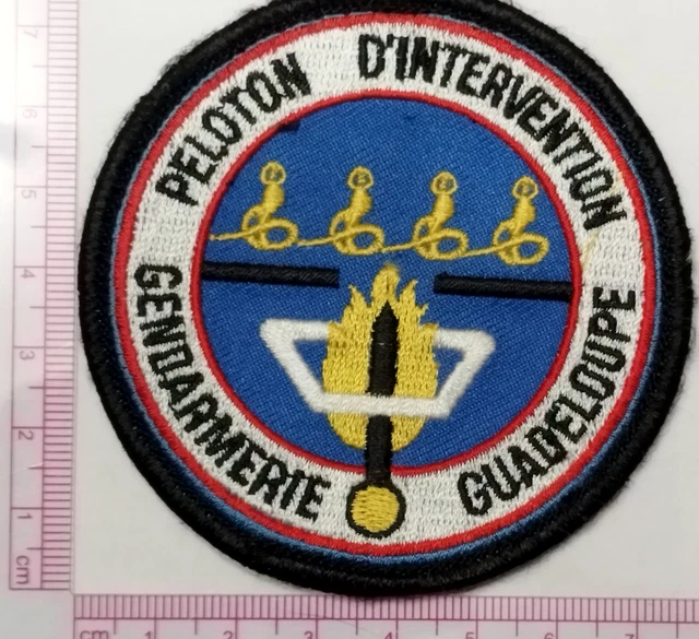 ECUSSON POLICE GENDARMERIE Patch Badge Peloton Intervention Guadeloupe ...