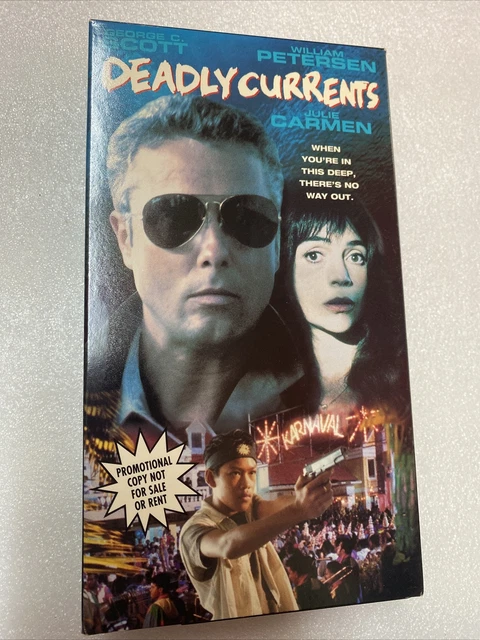 DEADLY CURRENTS (CURACAO) 1993 Rare VHS Tape, George C. Scott, Promo ...