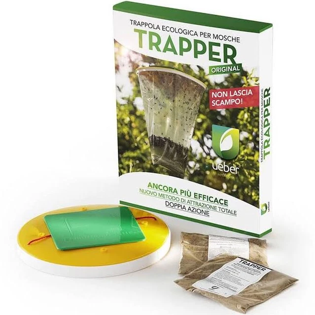 TRAPPOLA ECOLOGICA ANTI Mosche Professionale Byocid Trapper Doppia ...