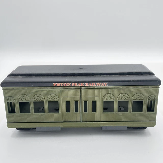 DISNEY PLANES PISTON Peak Railway Train Car Mattel 2015 Green Black ...