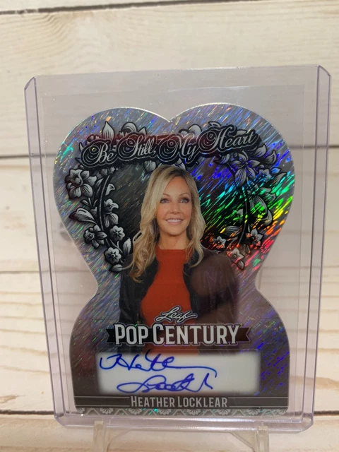 HEATHER LOCKLEAR AUTO 2025 Leaf Pop Century "Be Still My Heart" Silver ...