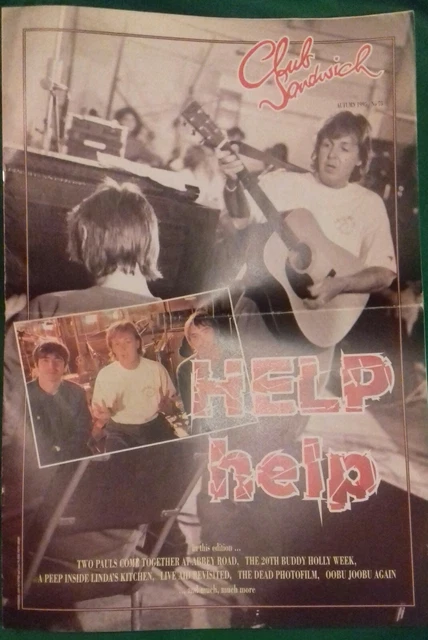 UK PAUL MCCARTNEY 'Club Sandwich' fanzine issue no.75 Autumn 1995 'Help ...