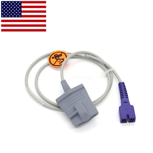 US COMPATIBLE FOR Nellcor Oximax Pulse Oximeter SpO2 Sensor Adult Soft ...