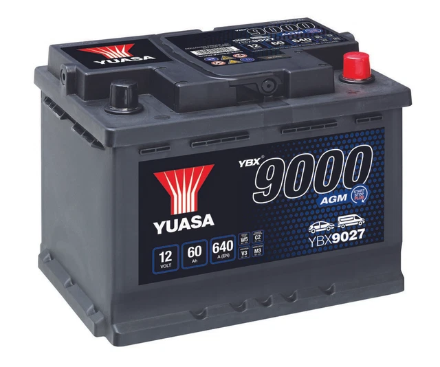 YUASA CAR BATTERY 12V 60Ah 640A B3 T1 Starter VRLA Fits Kia Picanto 1.0 T-GDi £173.99 - PicClick UK