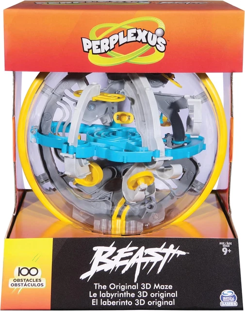 SPIN MASTER GAMES Perplexus Beast, 3D-Kugellabyrinth mit 100 ...