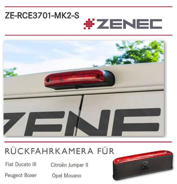 ZENEC ZE-RCE3701-MK2-S CAMÉRA De Frein Compatible Avec Citroën Jumper ...