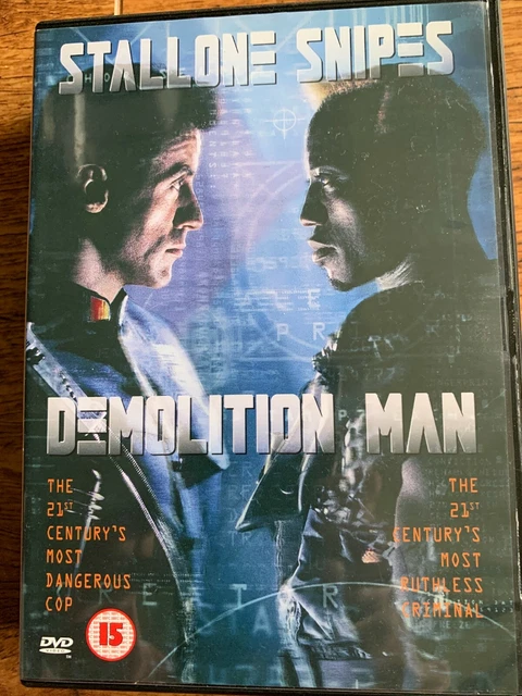 DÉMOLITION MAN DVD 1993 Sylvester Stallone Sci-Di Action Film Classique ...