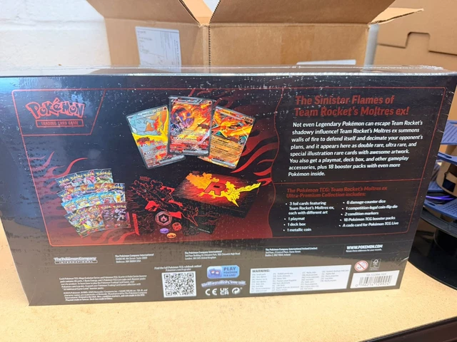 POKEMON TEAM ROCKET'S Moltres ex Ultra Premium Collection UPC $335.58 ...