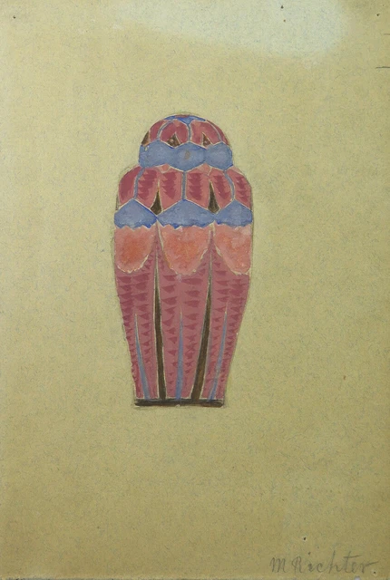 PETIT PEINTURE SIGNÉ Richter Début Siècle Studio Pour Un Pot BM53.6C ...
