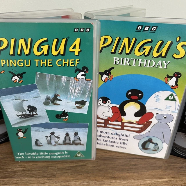 PINGU VHS VIDEOS Pingu's Birthday & Pingu Chef - 16 Adventures - BBC ...