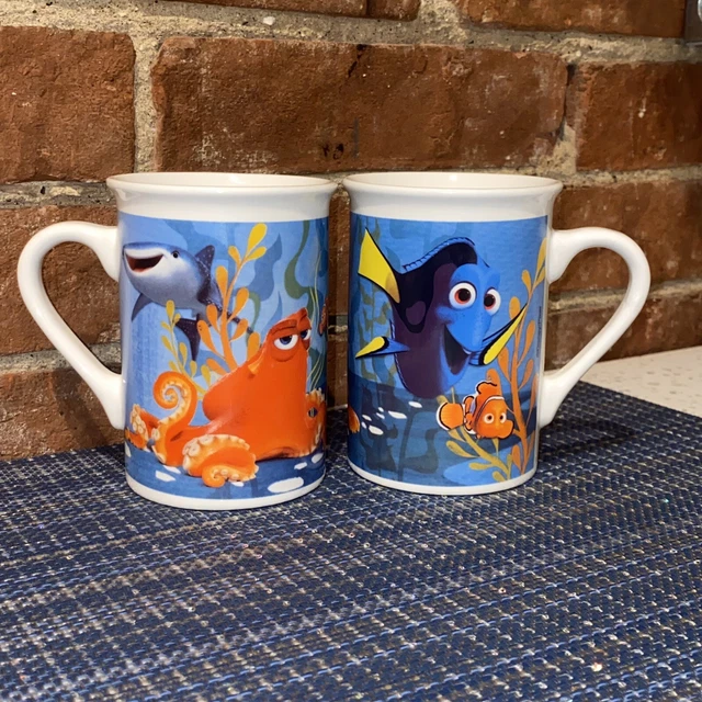 DISNEY PIXAR FINDING Nemo Coffee Tea Cup Mug 2016 Finding Dory Set Of 2 ...