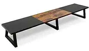LARGE DUAL MONITOR Riser, Extra Long Monitor Stand Riser 42 inch Black ...