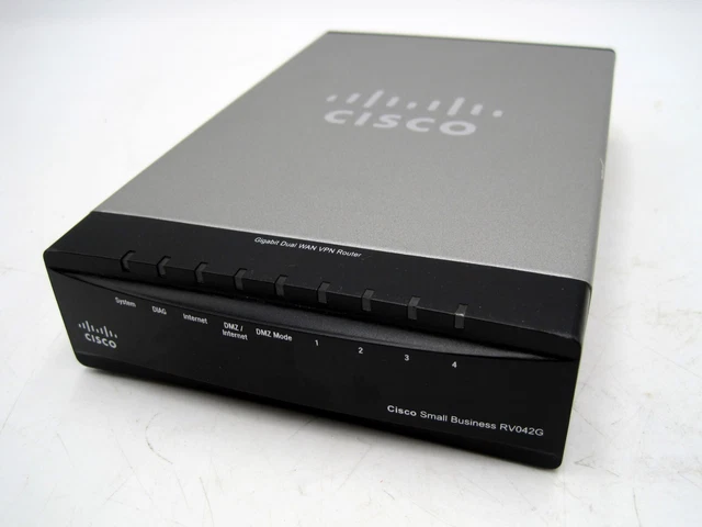 CISCO SMALL BUSINESS RV042G Gigabit Dual WAN Router $49.95 - PicClick
