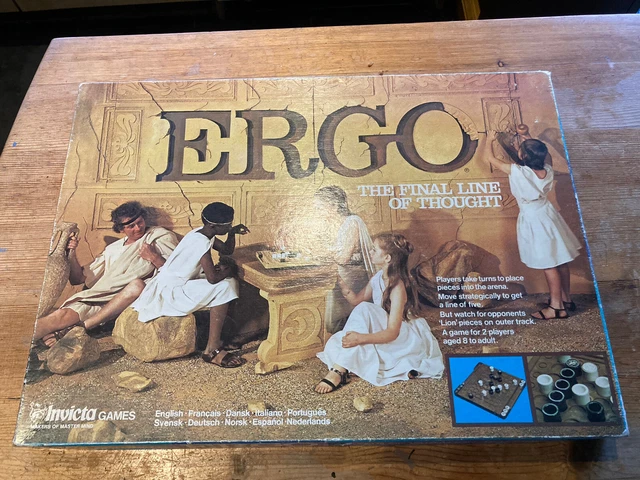 VINTAGE INVICTA GAMES 1970s ERGO STRATEGY BOARD GAME 2 PLAYERS 8 TO ADULT £14.99 - PicClick UK