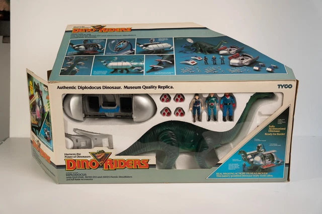 VINTAGE TYCO DINO Riders COMPLETE & BOXED Diplodocus Action Figure ...