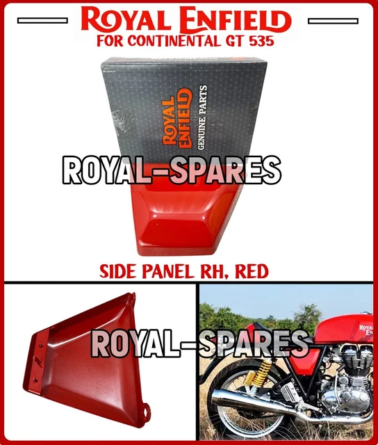 ROYAL ENFIELD &SIDE PANEL RH, RED" Pour Continental GT 535 - Expédition ...