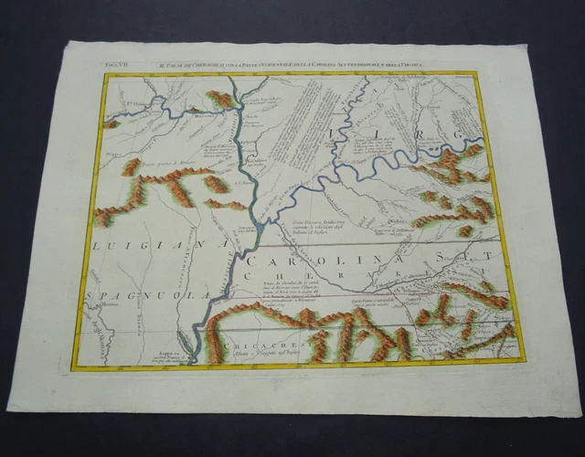 ANTIQUE MAP OF the Midwest United States by Antonio Zatta and John ...