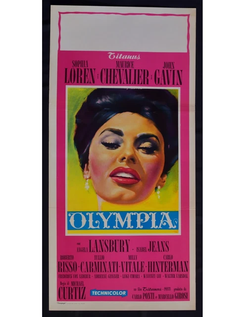 AFFICHE OLYMPIA SOPHIA Loren Chevalier Gavin Lansbury Curtiz Hinterman ...