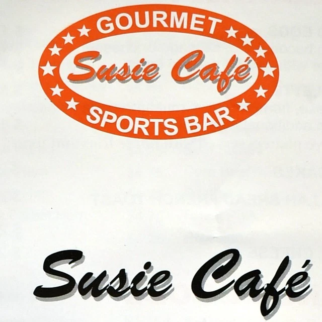 ANNÉES 1990 SUSIE Cafe Gourmet Sports Bar Restaurant Menu New York City ...