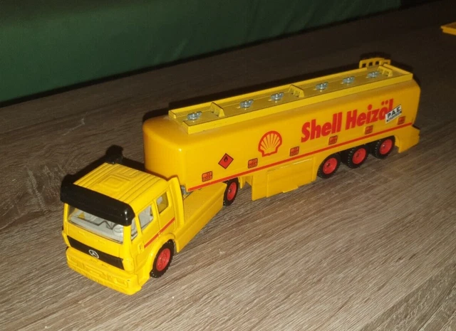 DACHBODENFUND SATTELZUG SIKU Mercedes SK Shell Tanklaster 1:55 Super ...