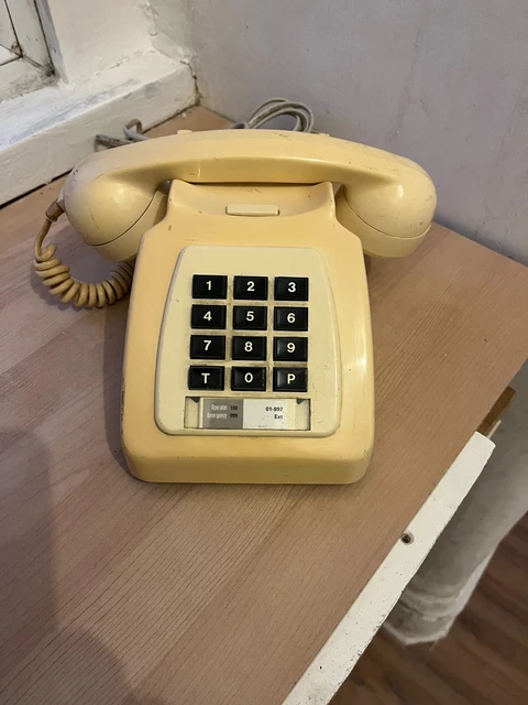 OLD STYLE HANDSET Vintage Telephone - cream £16.15 - PicClick UK
